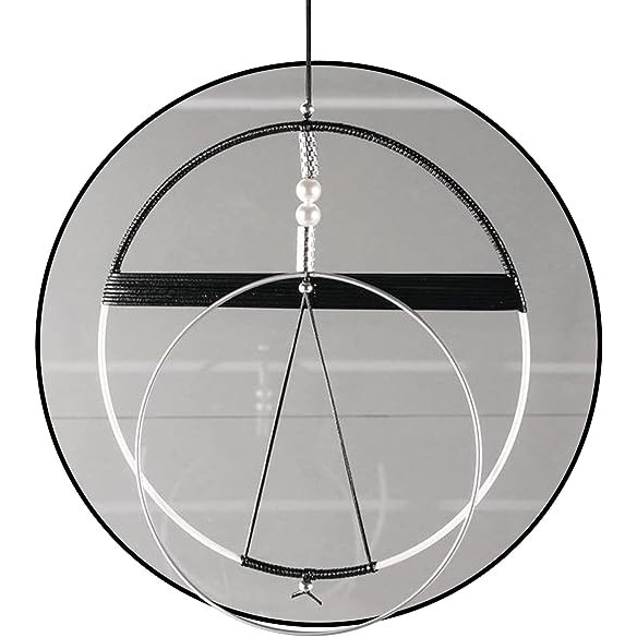 Inel cerc, Netuno, Metal, 10 cm, Alb - eMAG.ro