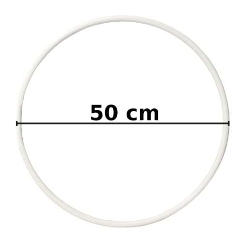 Inel cerc, Netuno, Metal, 50 cm, Alb - eMAG.ro