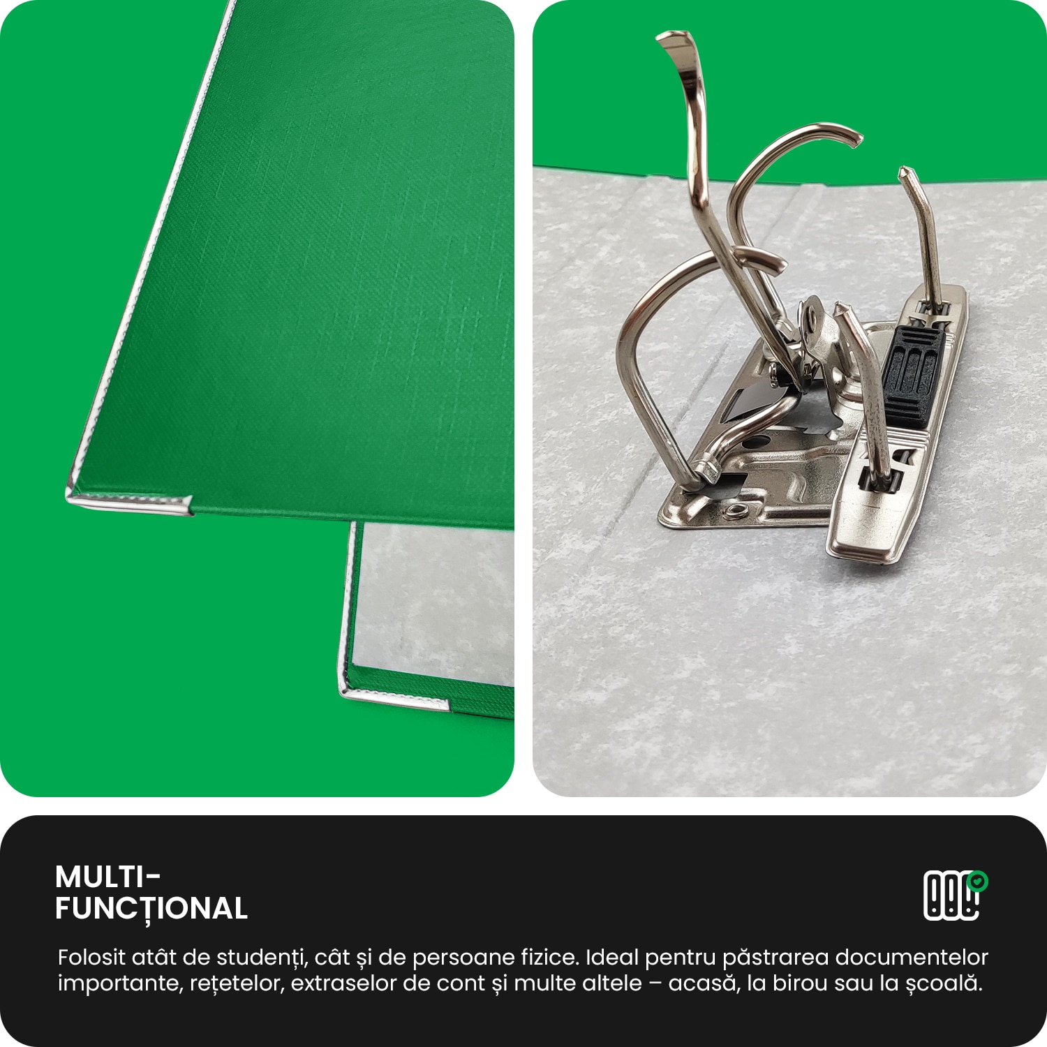 Set biblioraft, Netuno, A4, Ekobox, 80 mm, Fabricat din carton, cu ...