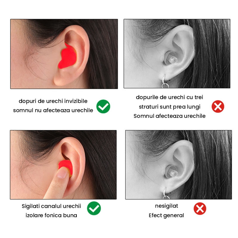 Dopuri de urechi, YHJ, Silicon, Mold 6P, Reutilizabil, Hipoalergic ...