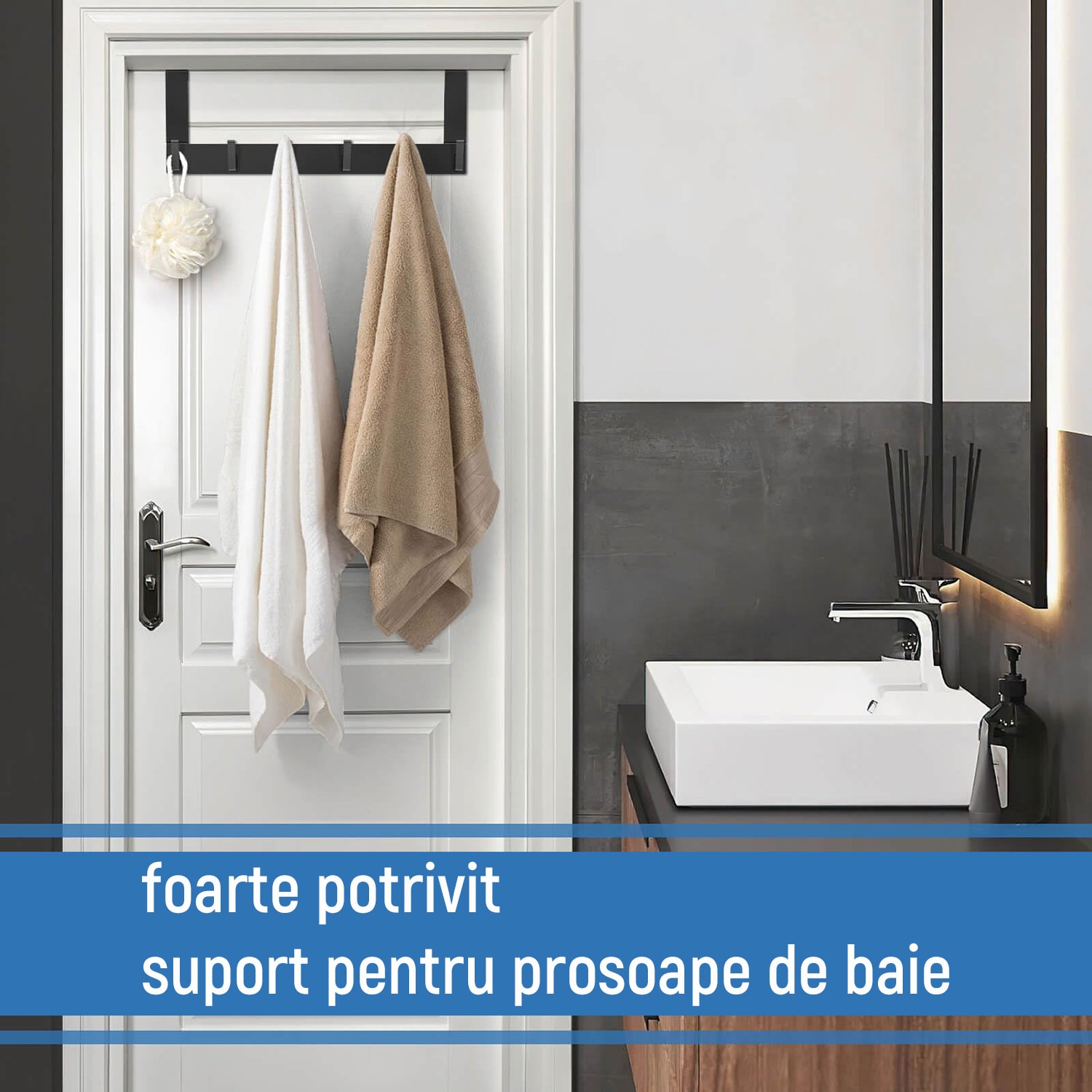 Cuier usa metalic, sundiguer, cu 6 agatatori, 0.24 kg, 42x5.5x5.5 cm ...