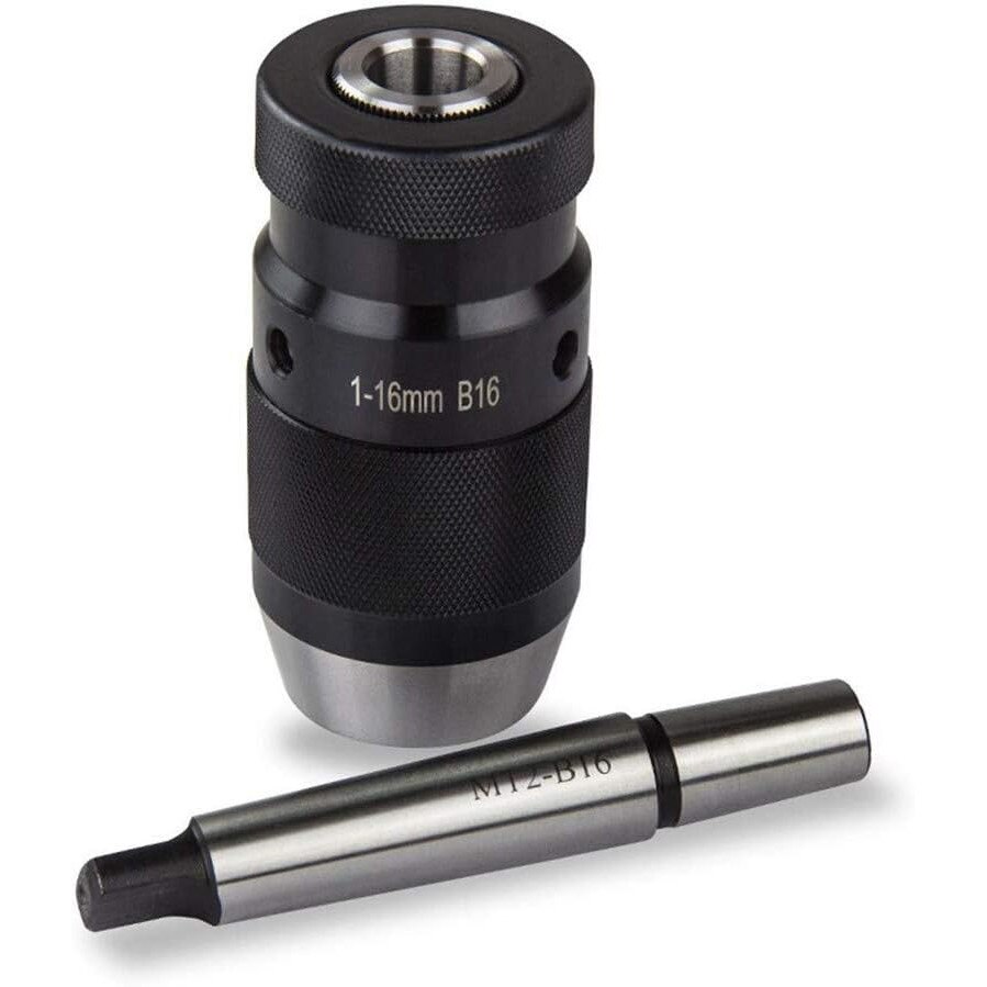 Mandrina cu auto-strangere, Otel, B16, 1-16 mm, Negru/Argintiu - eMAG.ro