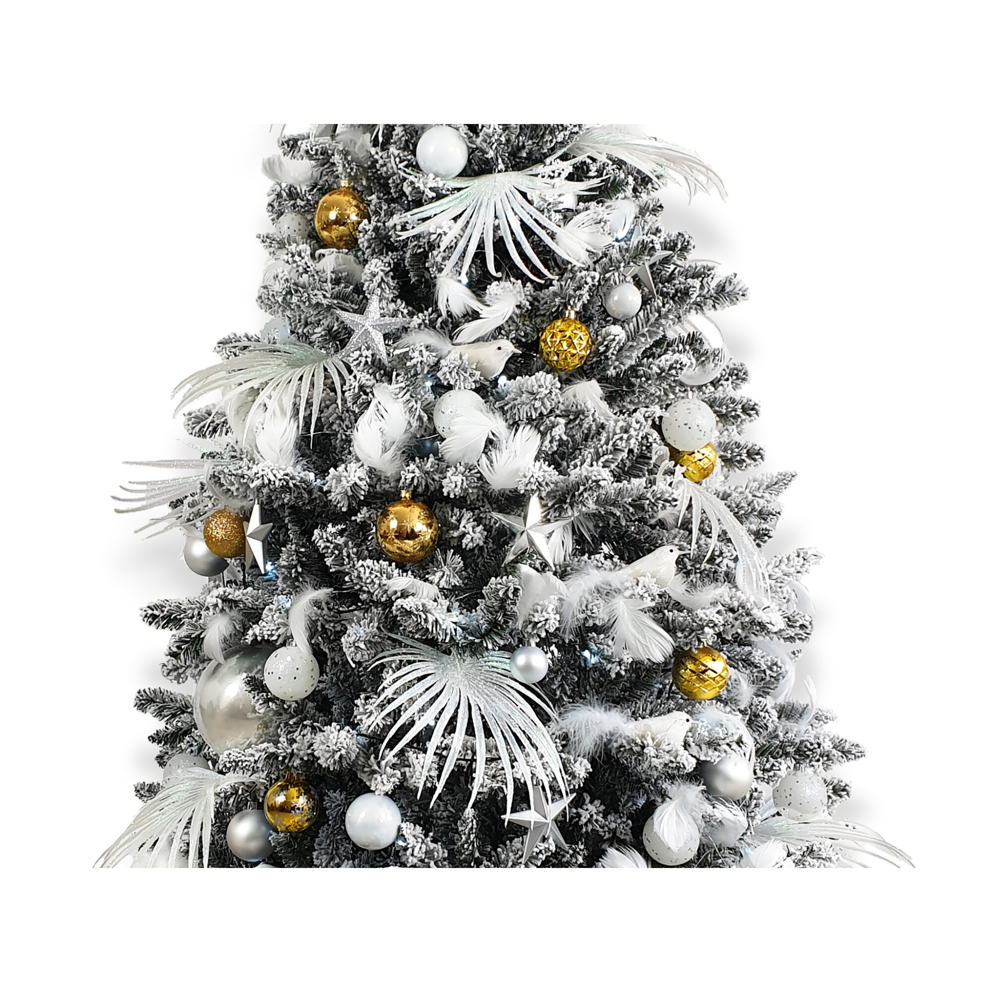 Украсена коледна елха 180 см. Многоцветна - eMAG.bg