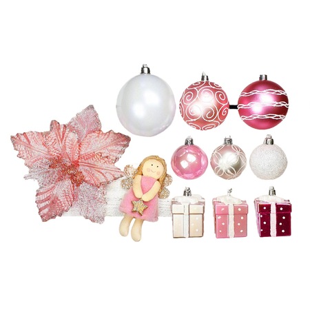 Set ornamente bradm Roz - eMAG.ro