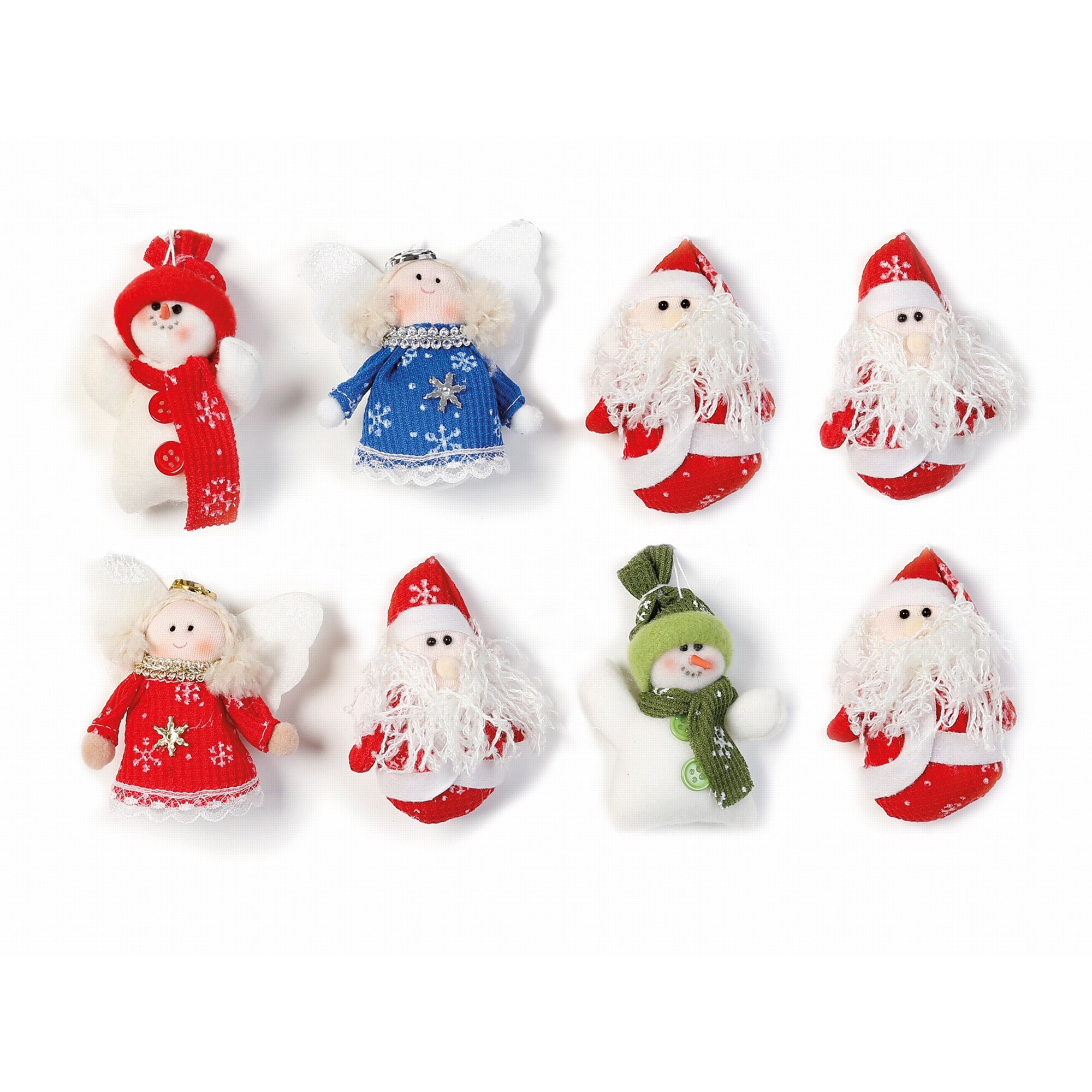 Комплект от 8 Коледни топки, Многоцветни - eMAG.bg