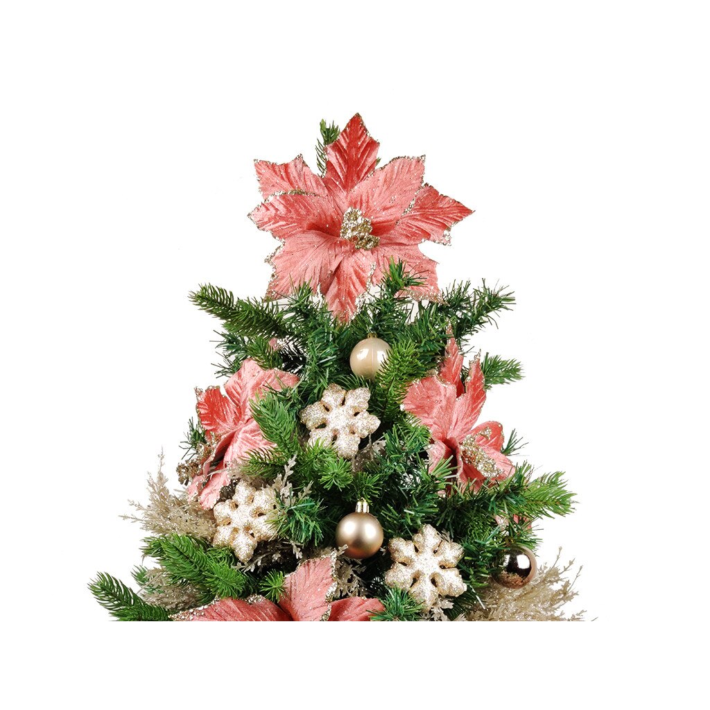 Set 25 ornamente de brad, Plastic/Textil, 4 modele, Multicolor - eMAG.ro