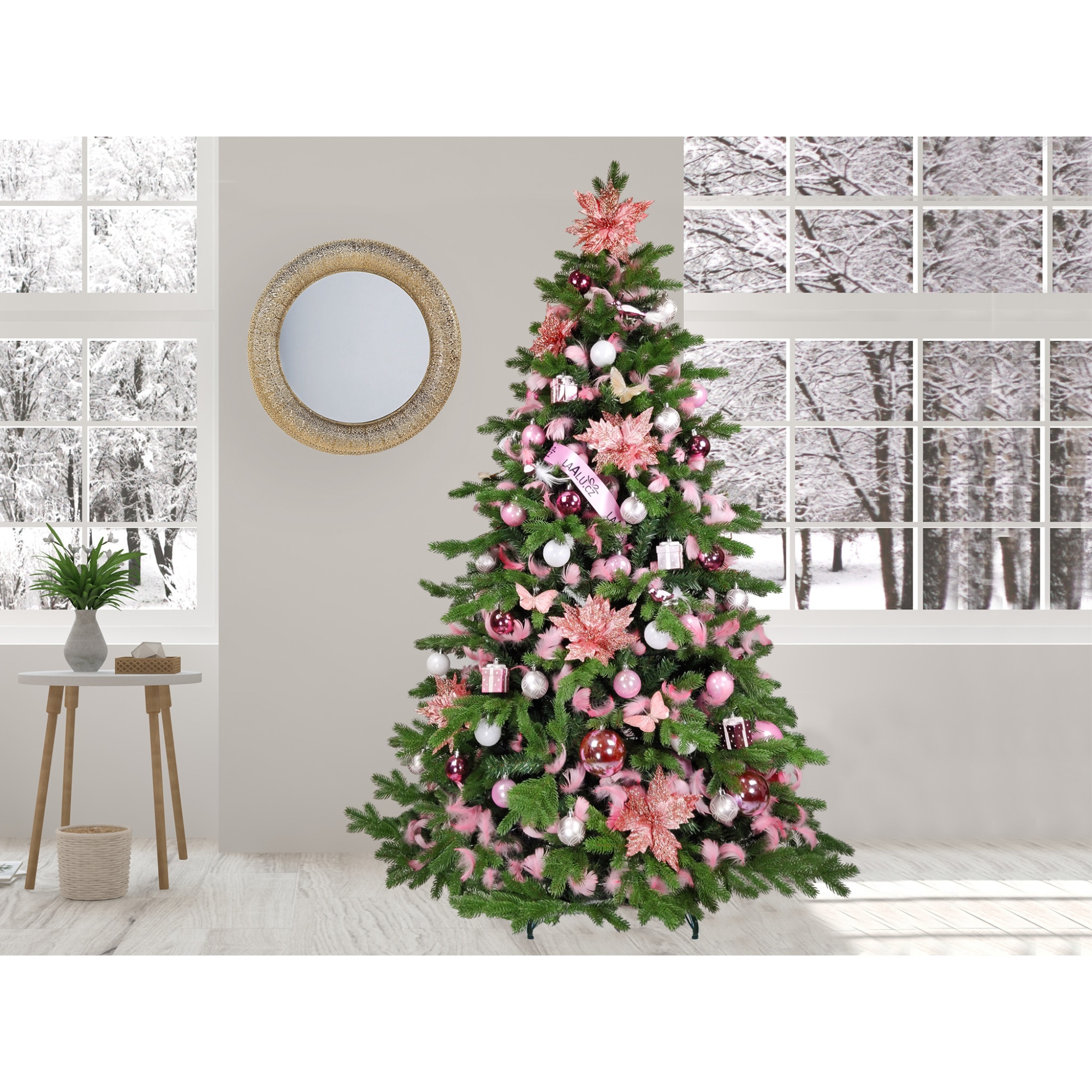Set 135 decoratiuni pentru brad, Textil/Plastic, Multicolor - eMAG.ro