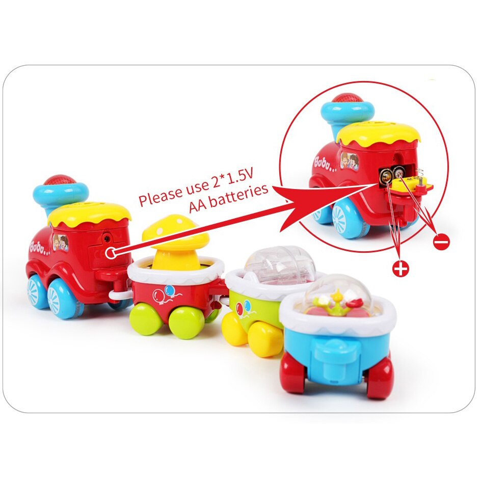 Set trenulet pentru copii Mappy Party Music, cu lumini si sunete - eMAG.ro