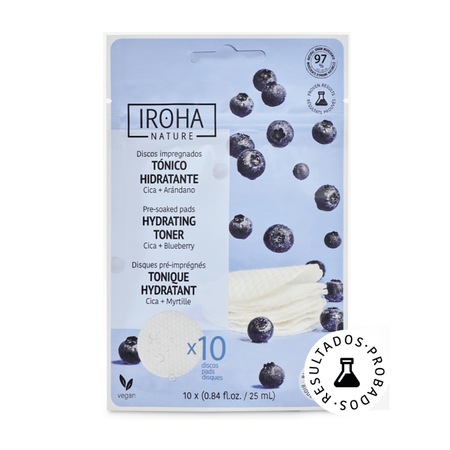 Хидратиращи дискове за лице с боровинки, Iroha, 10 броя - eMAG.bg