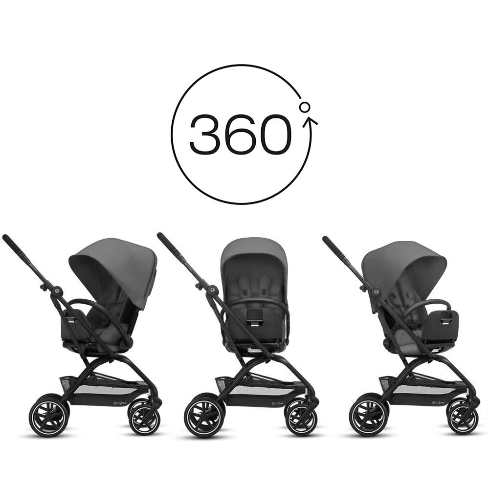 Cybex Eezy S Twist+2 количка Silver/Ocean Blue - eMAG.bg