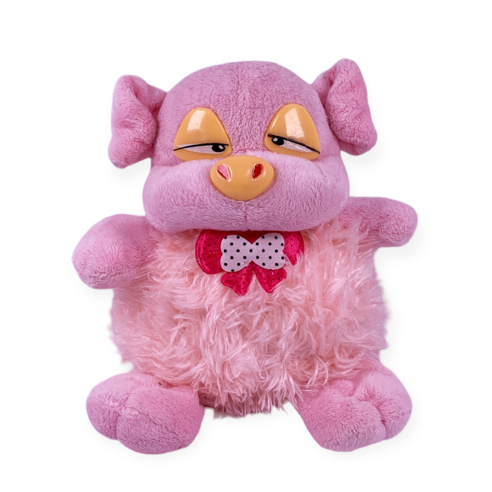 Jucarie de plus, Chippo, Porc, Emite un sunet de porc, 17 cm, Roz - eMAG.ro