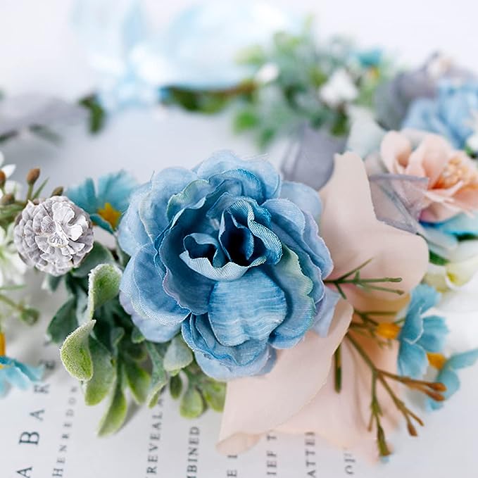 Coronita de par reglabila de decorare a capului, Model de flori si ...