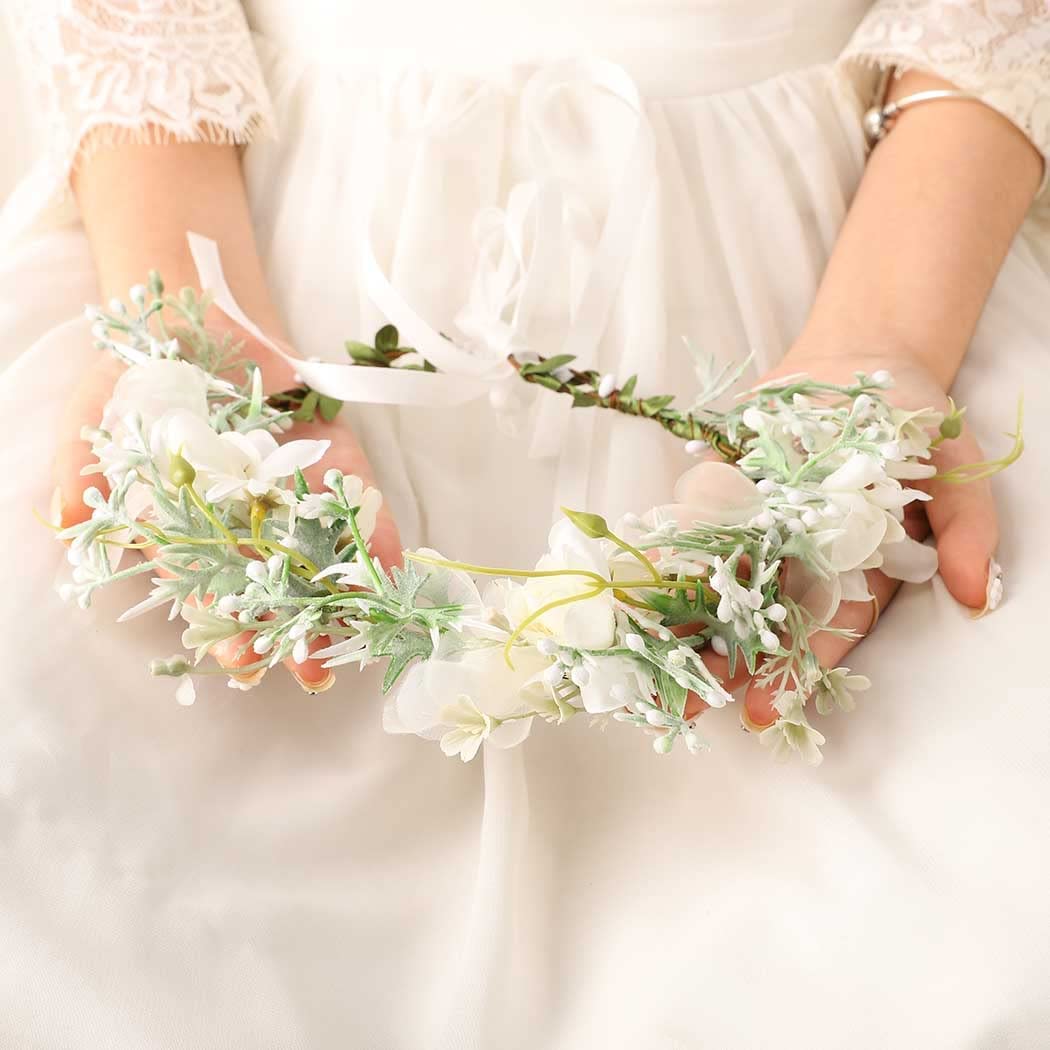 Coronita de par reglabila de decorare a capului, Model de flori si ...