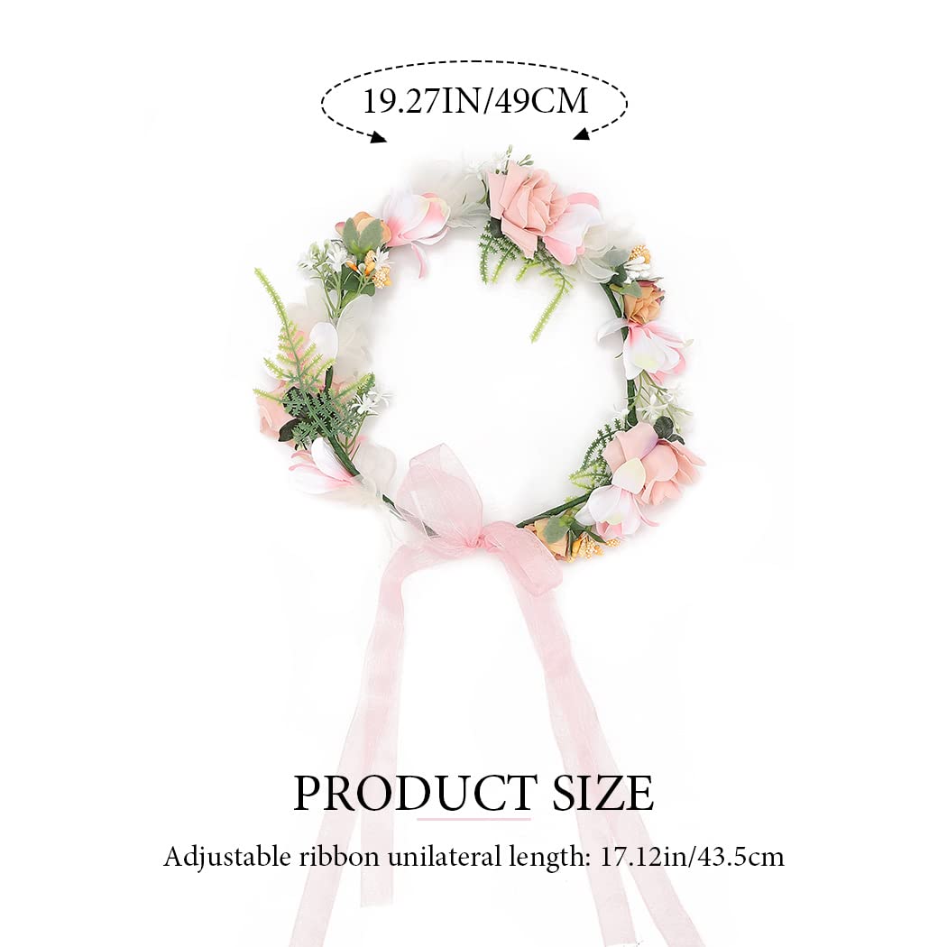 Coronita de par reglabila de decorare a capului, Model de flori si ...