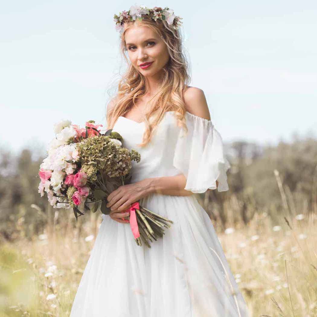 Coronita de par reglabila de decorare a capului, Model de flori si ...