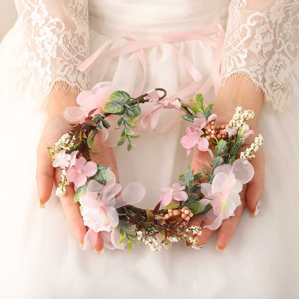 Coronita de par reglabila de decorare a capului, Model de flori si ...