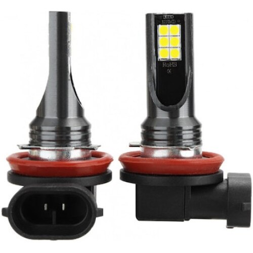 Set de 2 becuri led Xentech Light H8 H9 H11 12 SMD 3030 12V - eMAG.ro