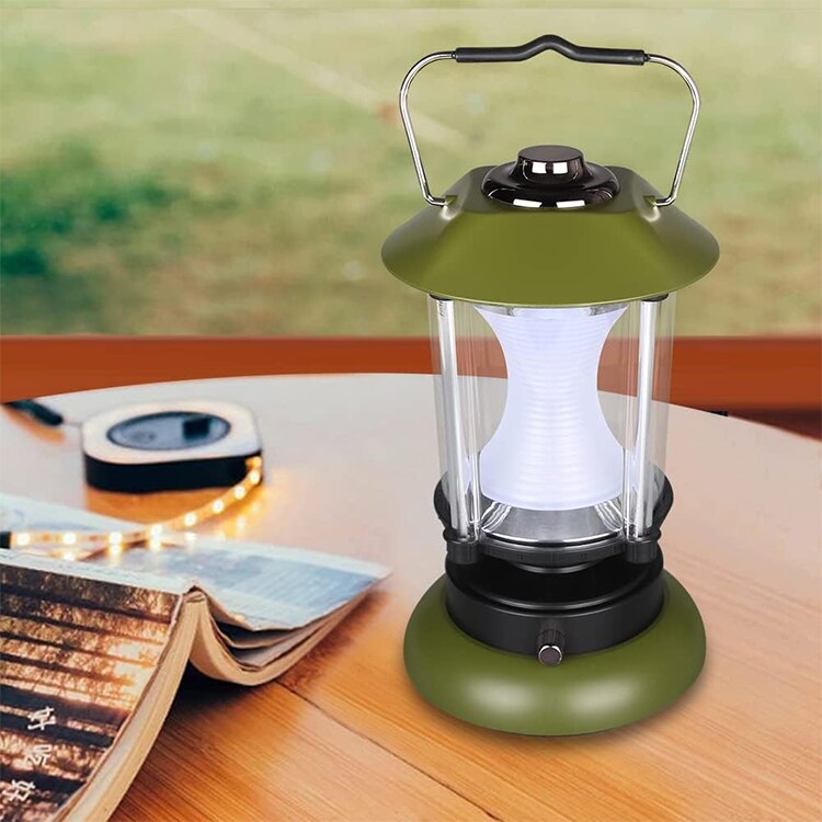 Lampa tip felinar LED ZD261, USB, 3 moduri, verde - eMAG.ro