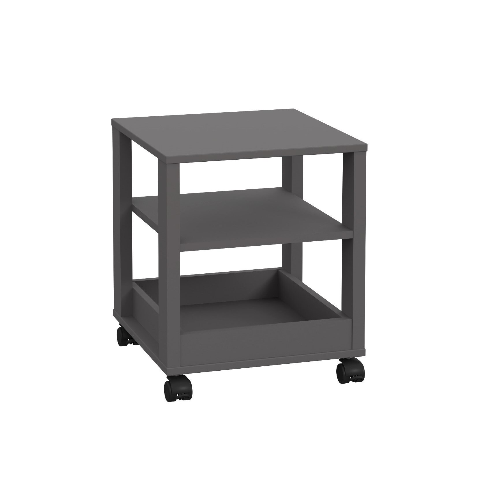 Masuta Cu Rotile Clarity, Gri Wolfram, 40 x 47,2 x 41,6 Cm - eMAG.ro