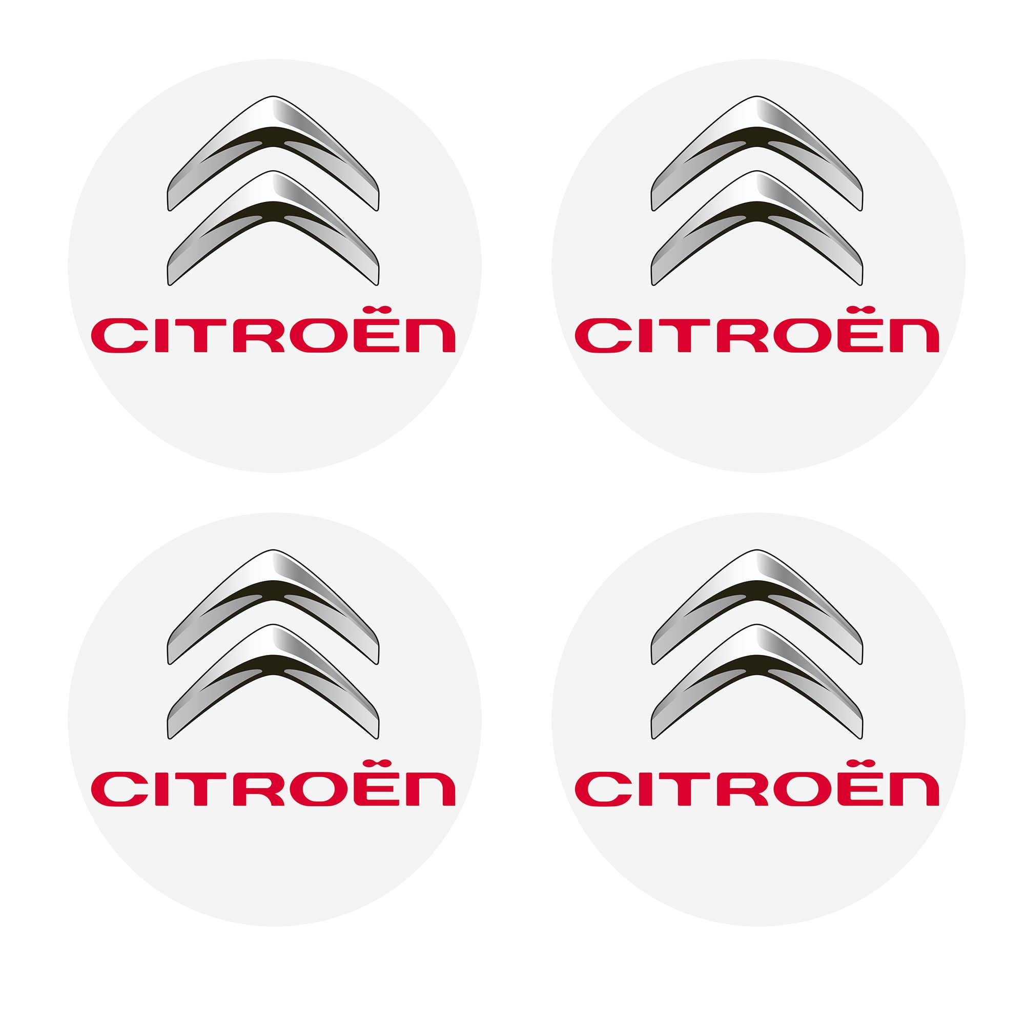 Set 4 stickere decorative pentru perete, auto si geam Citroen ...