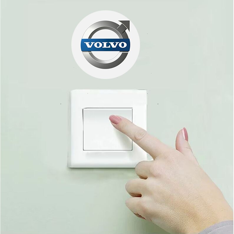 Set 4 stickere decorative pentru perete, auto si geam Volvo, autocolant ...