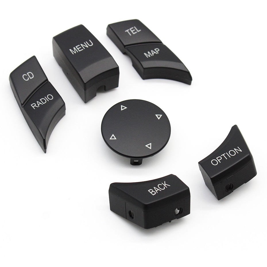 Set 6 Butoane Consola Multimedia iDrive Dedicat BMW Seria E 1 3 5 X1 X5 X6 Series E81 E82 E87 ...