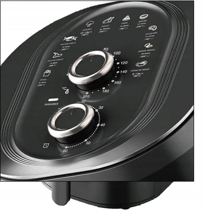 Floria ZLN8009 Черен фритюрник, мощност 1360W, капацитет 6 литра ...