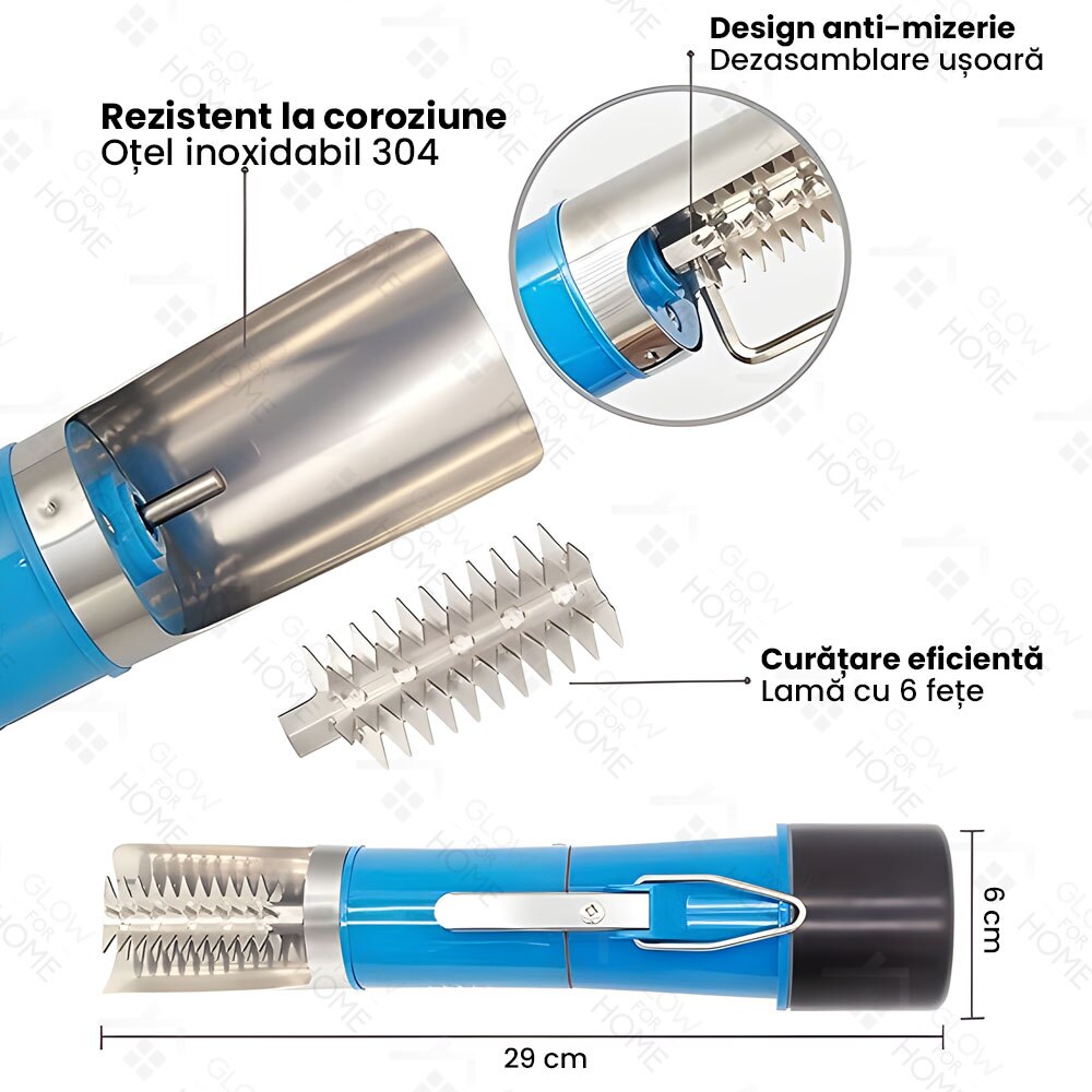 Aparat electric profesional de curatat si eliminat solzi de peste ...