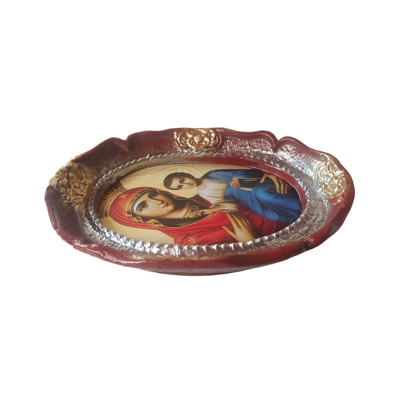 Aplica de perete decorativa, Fecioara Maria si pruncul Isus, Maro, 30 ...