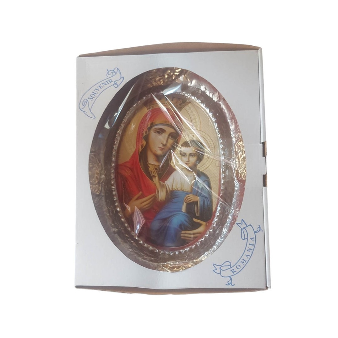 Aplica de perete decorativa, Fecioara Maria si pruncul Isus, Maro, 30 ...