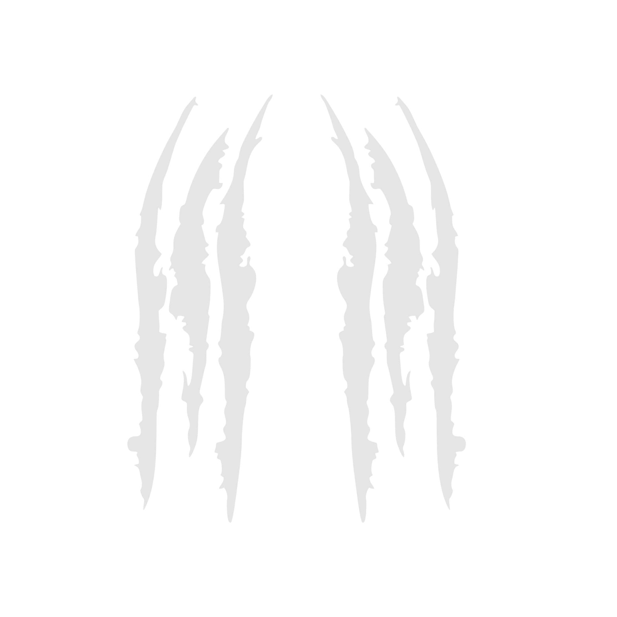 Set 2 stickere gheare far, 40cm x 15cm, alb - eMAG.ro