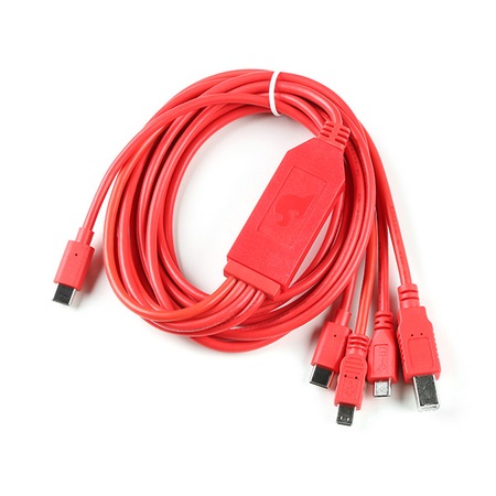 Cablu USB, SparkFun, multi-USB 4 in 1 la USB-C - eMAG.ro