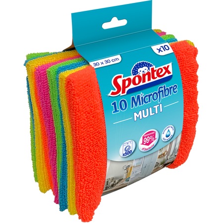 Set 10 lavete Spontex, Multicolor - eMAG.ro