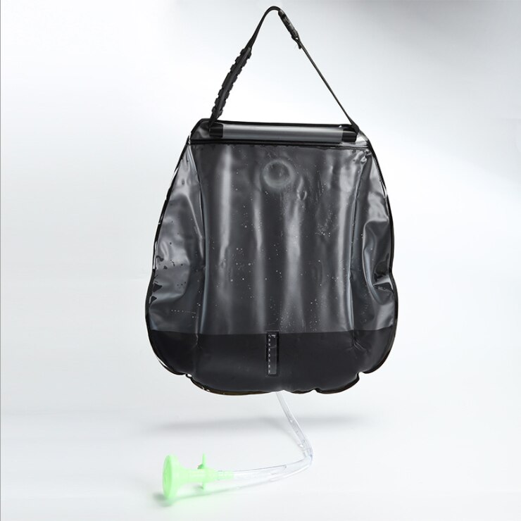 Dus portabil pentru camping, PVC, 20 L, Negru - eMAG.ro