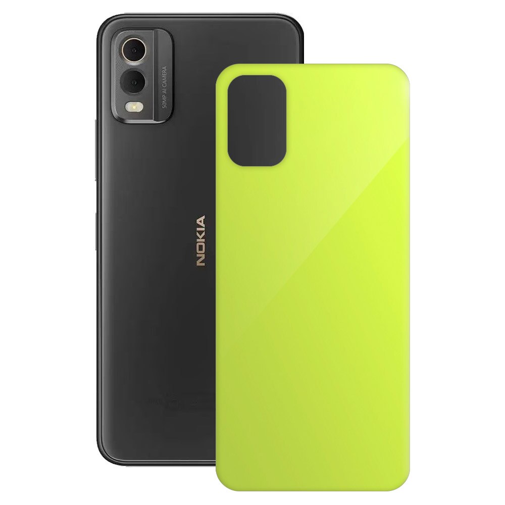 Folie skin SILKASE pentru Nokia C32, verde neon, protectie spate ...