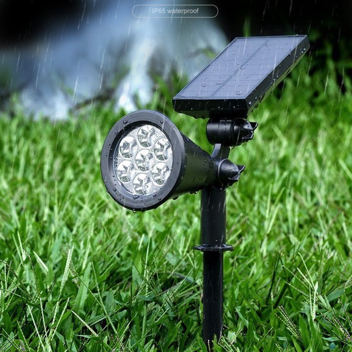 Lampa Solara de Gradina sau Curte, Super Luminoasa, IMPERMEABILA, 7 LED ...