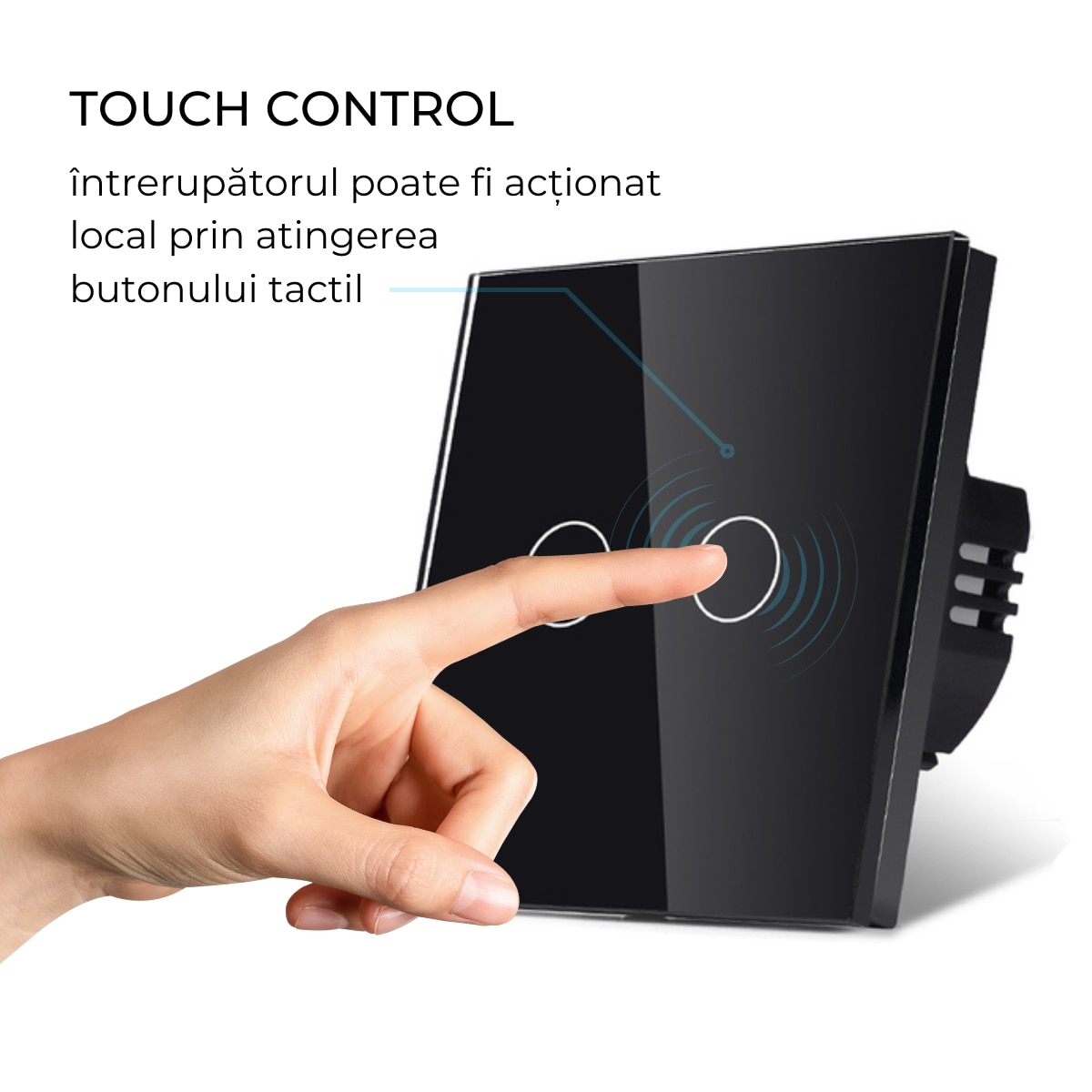 Okos kapcsoló érintéssel, Wi-Fi, Bluetooth, hangvezérlés, Smart Life ...