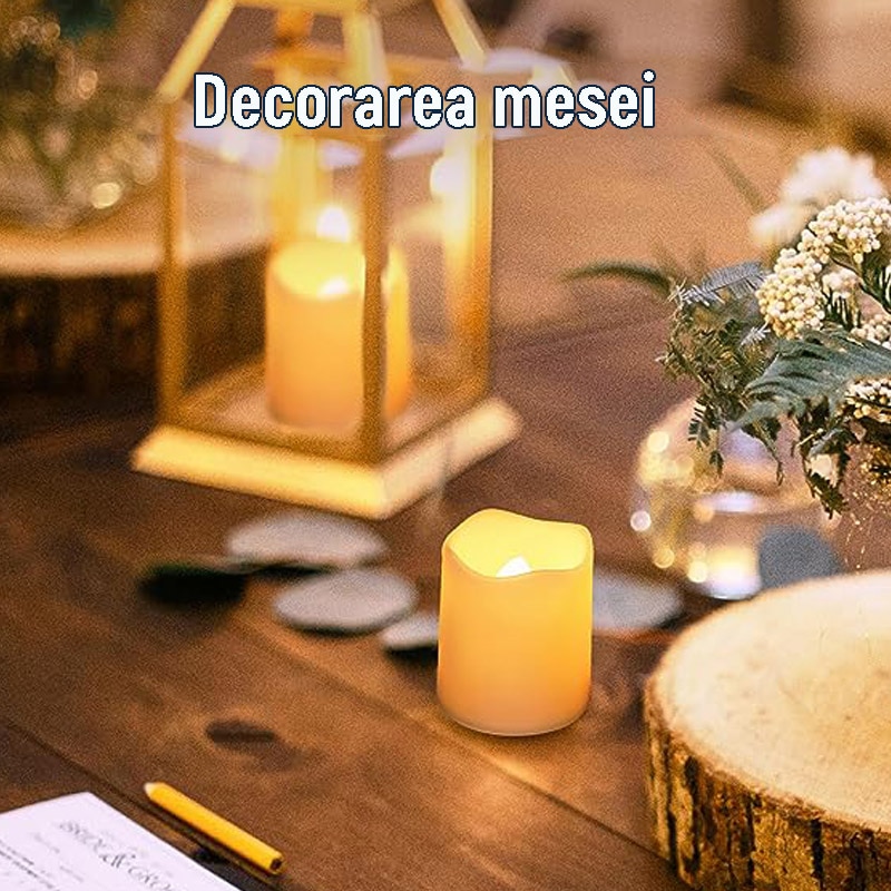Lumina decorativa cu lumanare LED, YWX, Efect de flacara in miscare ...