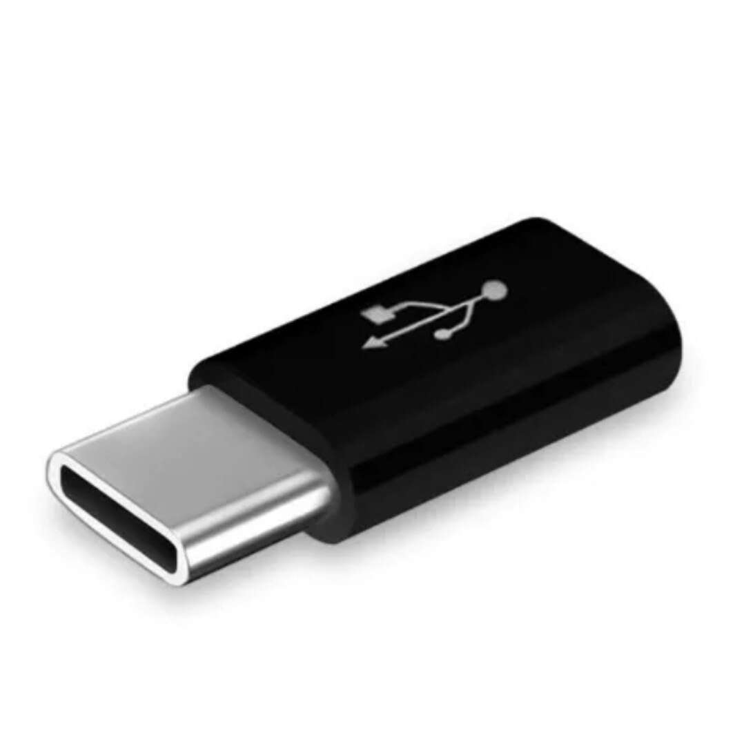 Adaptor micro USB mama la USB Type-C tata, Negru - eMAG.ro