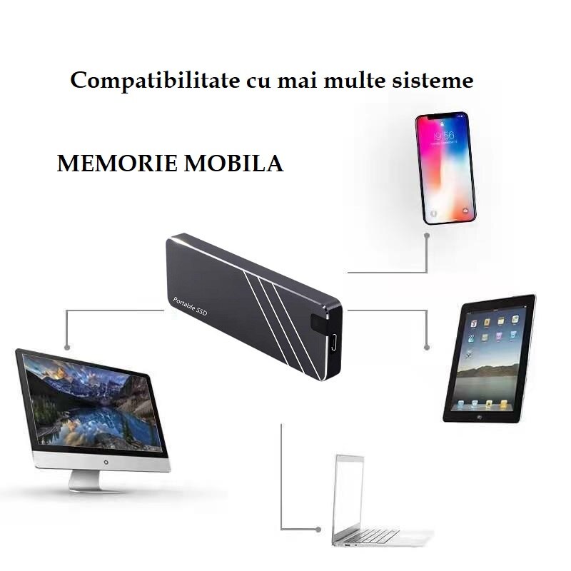 SSD extern portabil, 8TB, negru - eMAG.ro