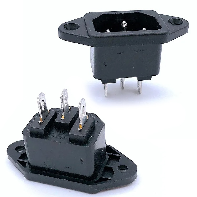 Mufa alimentare PC, tip tata, montare panou, IEC 320 C14 - eMAG.ro