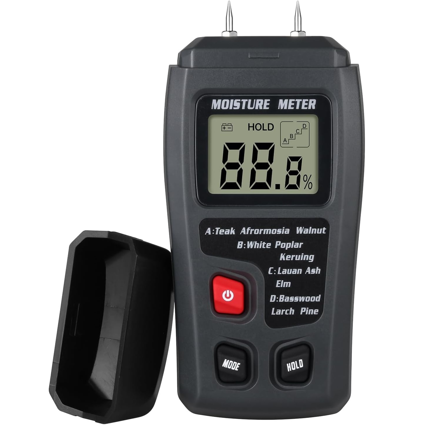 Dispozitiv masurare umiditate lemn, Afisaj digital, Profesional, Gri ...