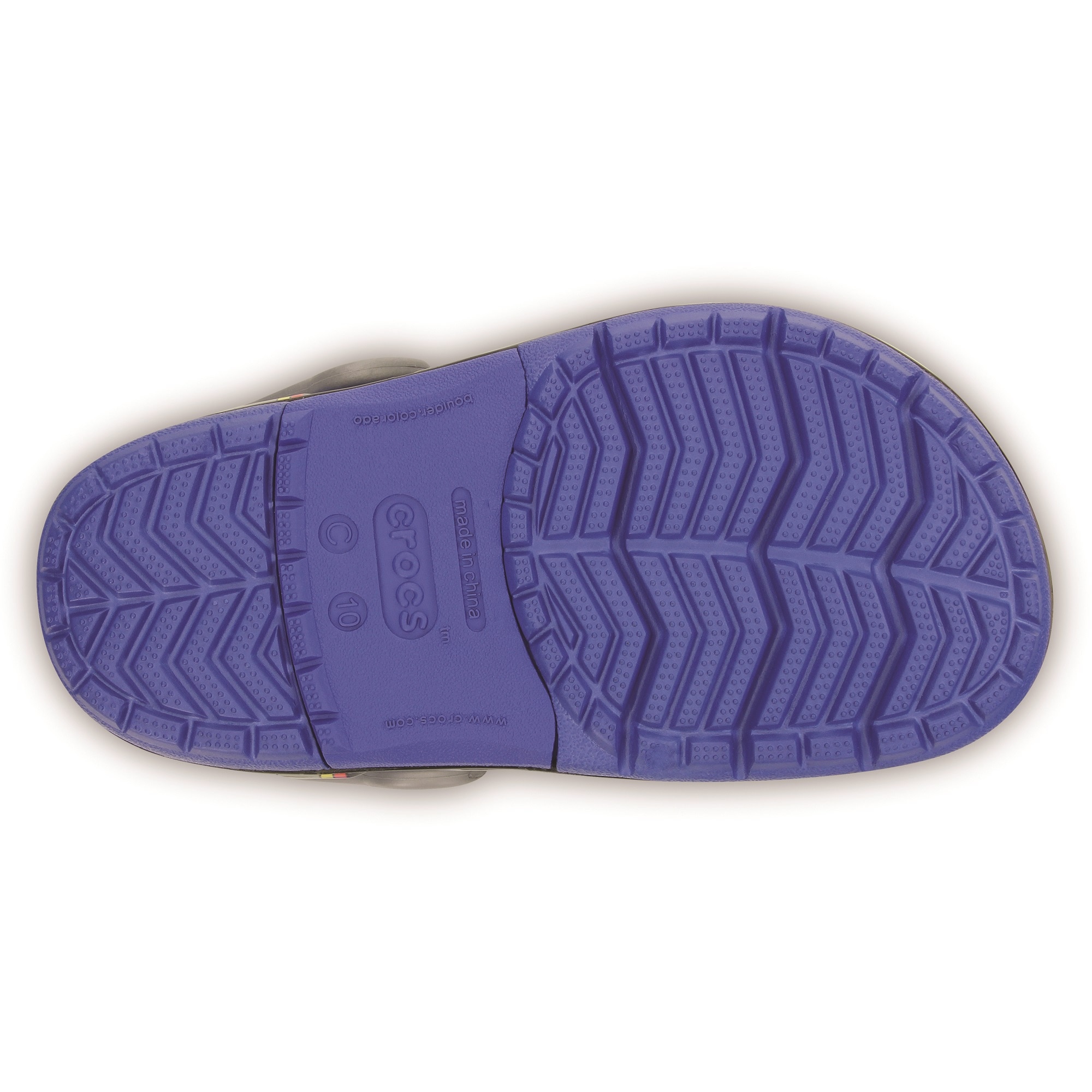 Papuci Crocs Crocband Lights Robo Shark PS, Sea Blue/Silver, C8 - eMAG.ro