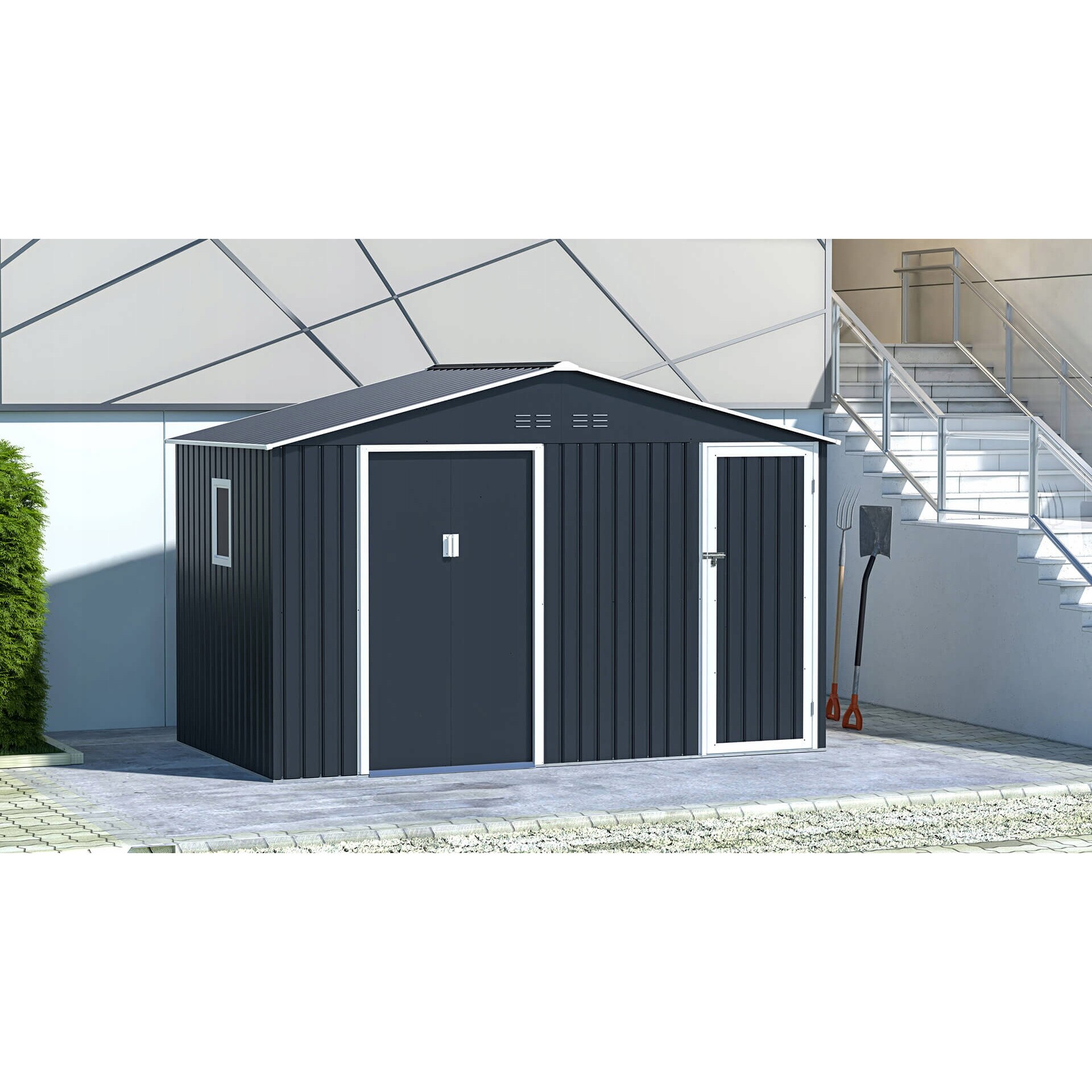 Magazie pentru scule de uz casnic, Hardmaister, Falcon, 340x194cm - eMAG.ro