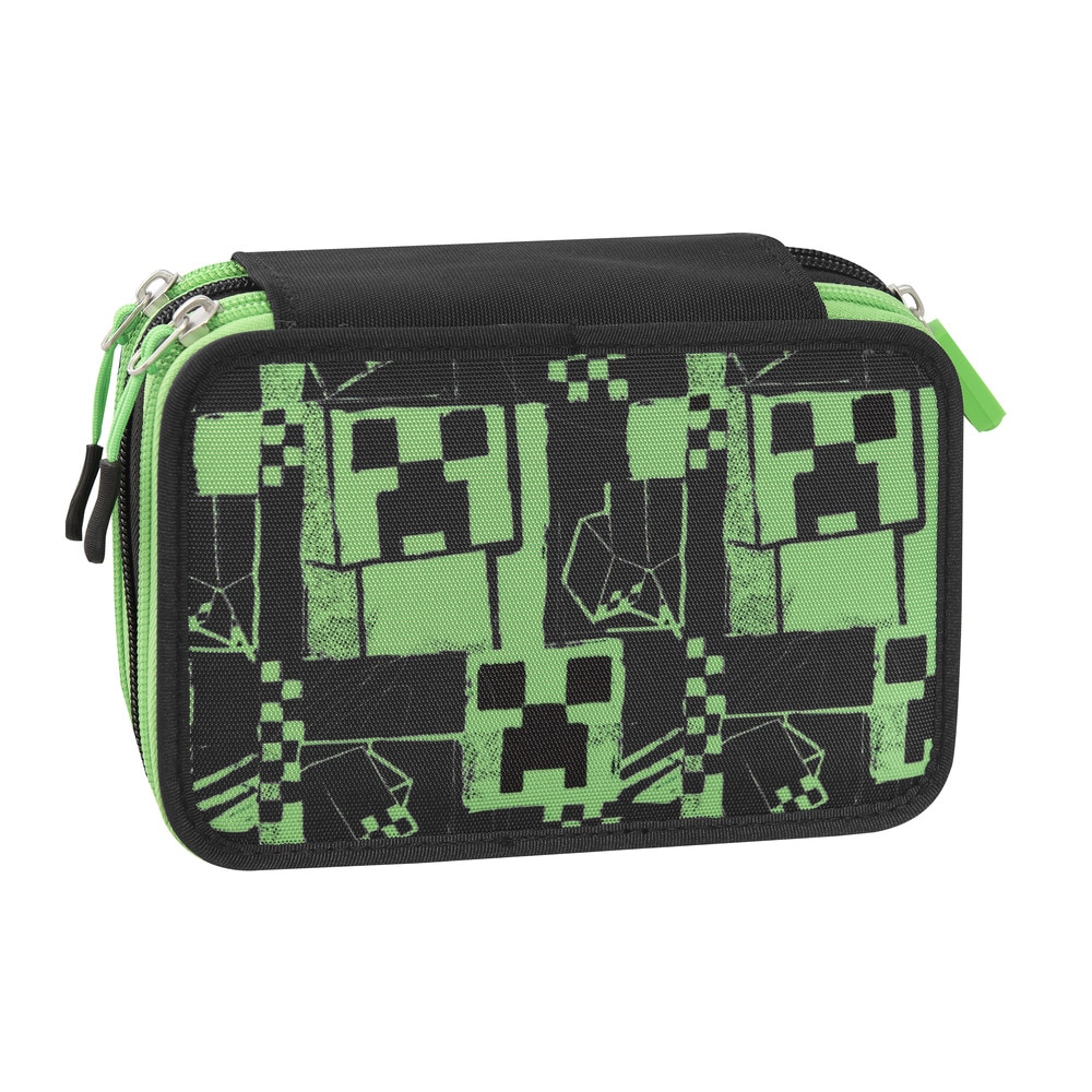 Penar Minecraft Pixels Green, Echipat, 20 x 13 x 7 cm, Multicolor - eMAG.ro