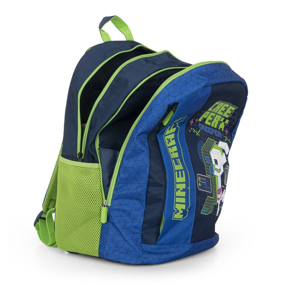 Ученическа раница Minecraft Creeper Anatomy Neon, 32 x 43 x 23, Многоцветен - eMAG.bg