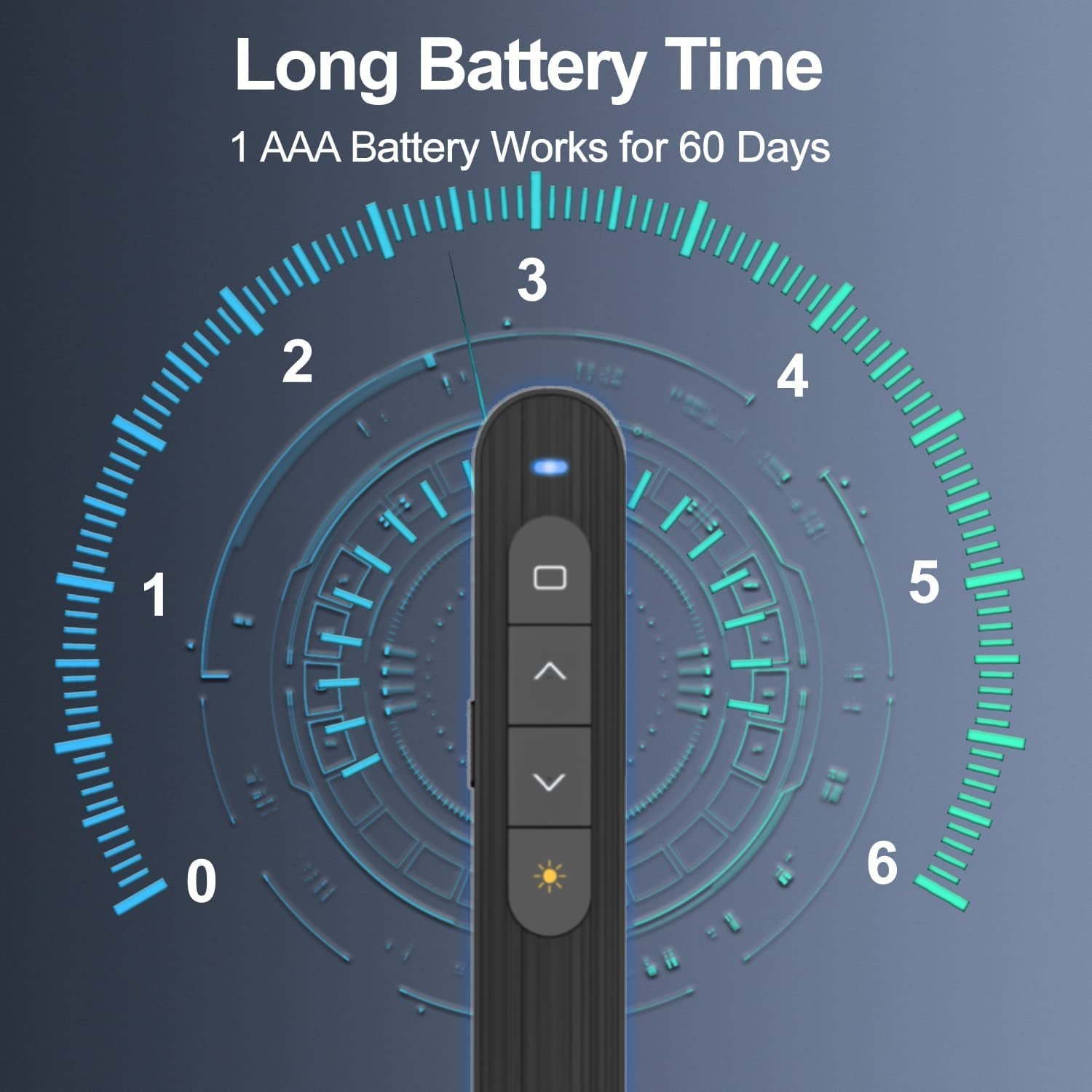 Laser prezentare wireless, JENUOS®, incarcare USB, Negru - eMAG.ro