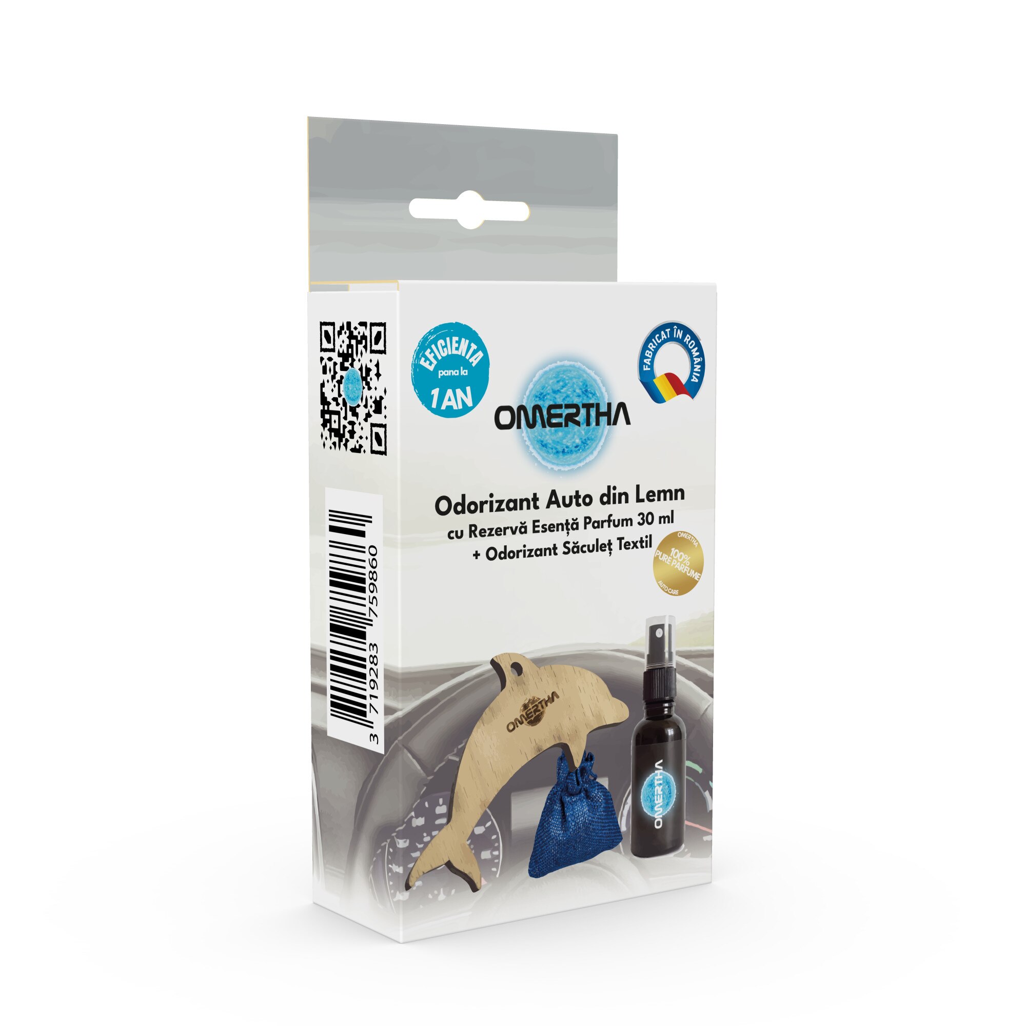 Odorizant Lemn Auto Omertha, Delfin, Esenta Parfum Ultra Concentrat ...
