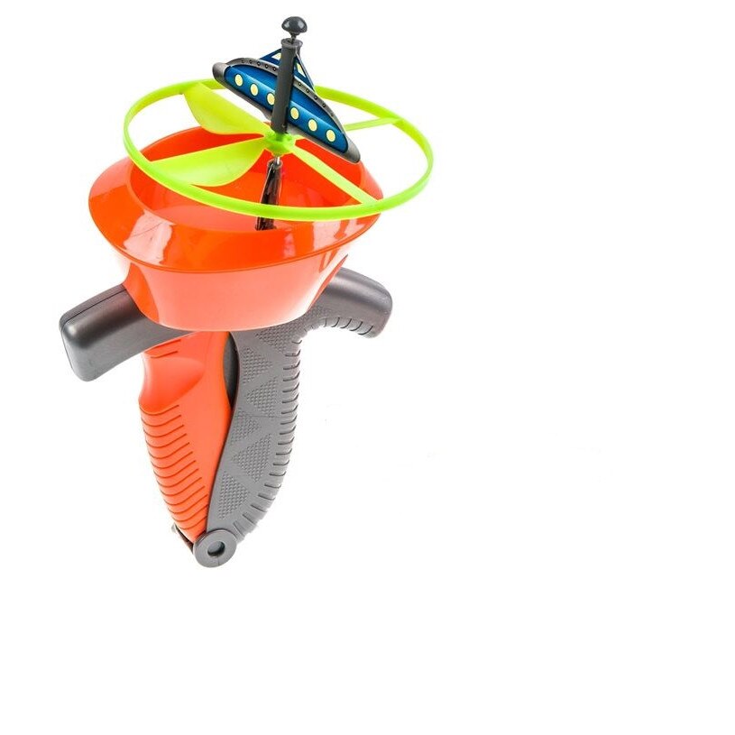 Disc zburator cu lansator, plastic, multicolor - eMAG.ro