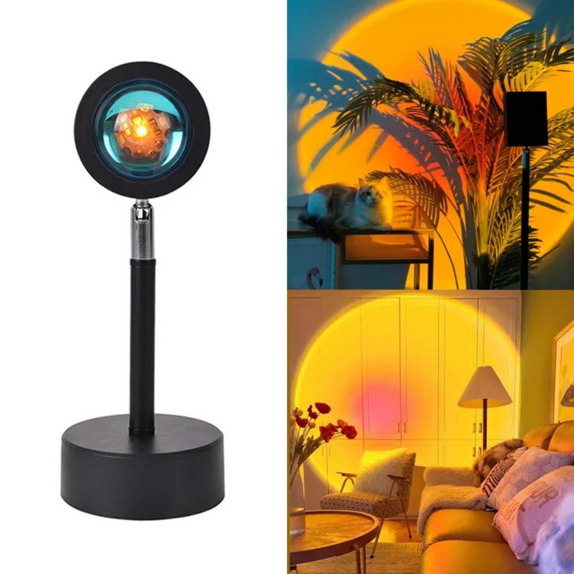 Lampa Ambientala RGB cu Efect de Apus de Soare si Telecomanda - Creeaza ...